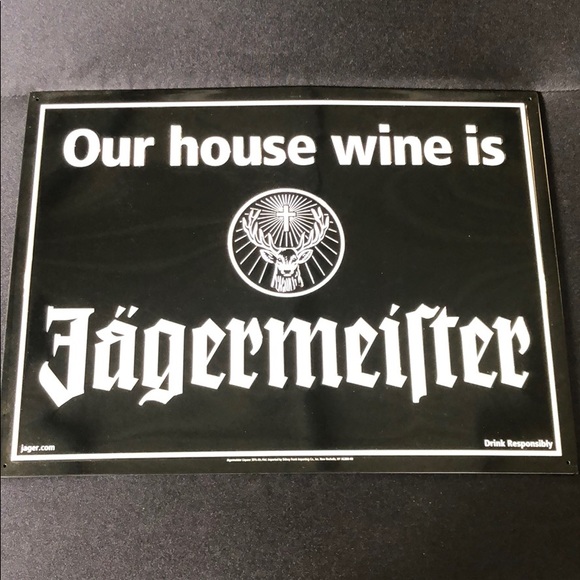 Jagermeister | Wall Decor | Jagermeister Metal Tin Sign | Poshmark